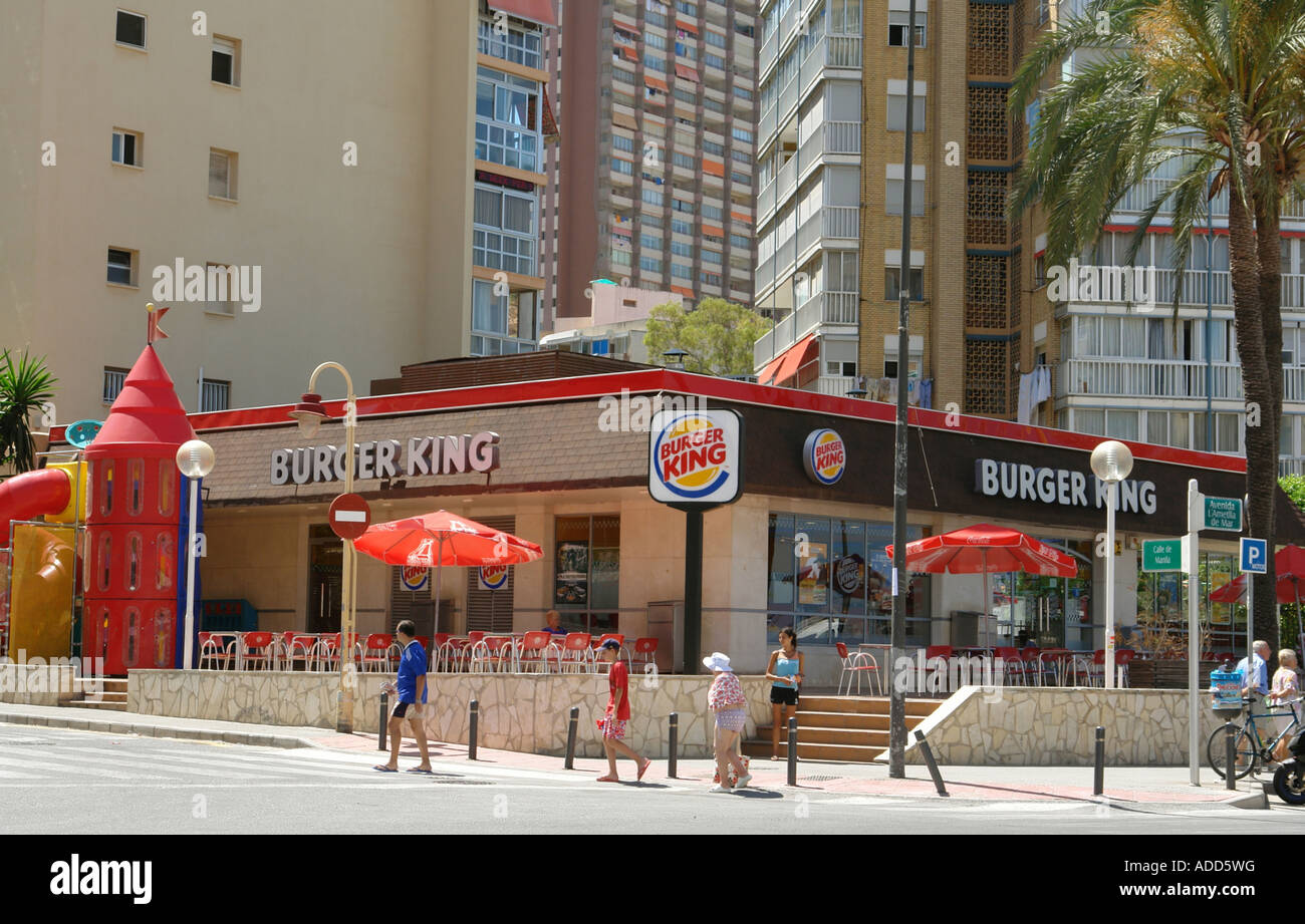British cafe benidorm spain hi-res stock photography and images - Alamy