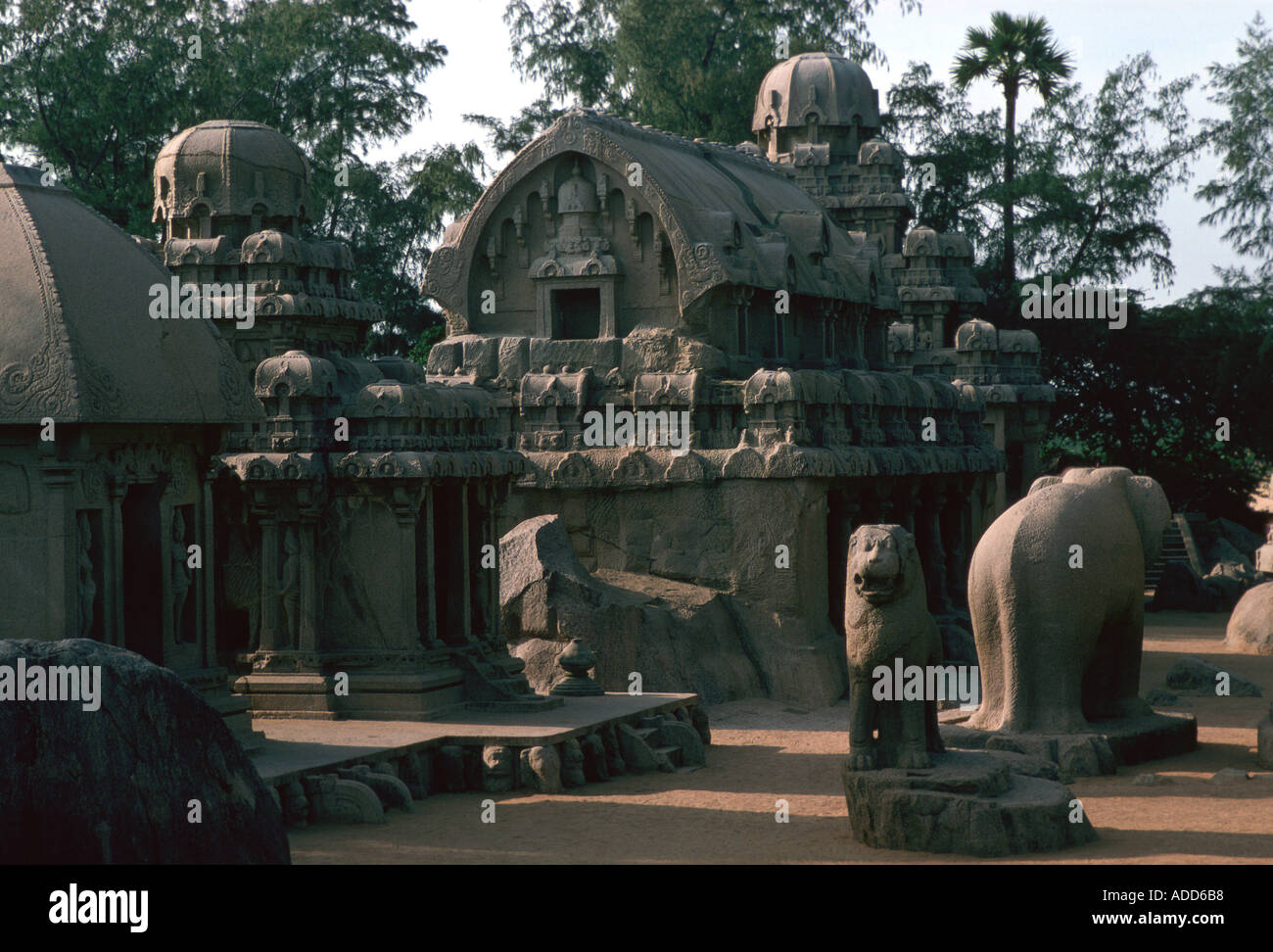 Mahabalipuram Temple Complex in India Stock Photo - Alamy
