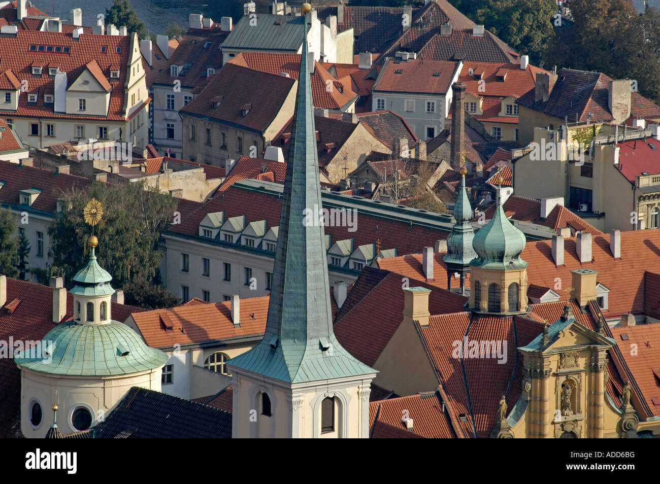 Prague rooftop view, Czech Republic Stock Photo - Alamy