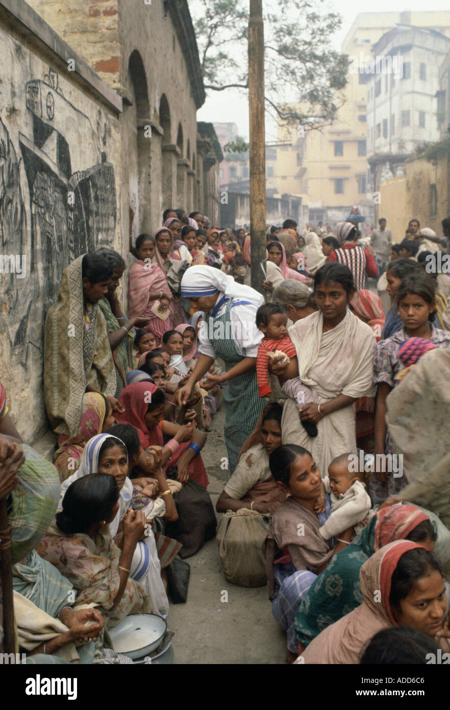 Mother Teresa Helping The Poor