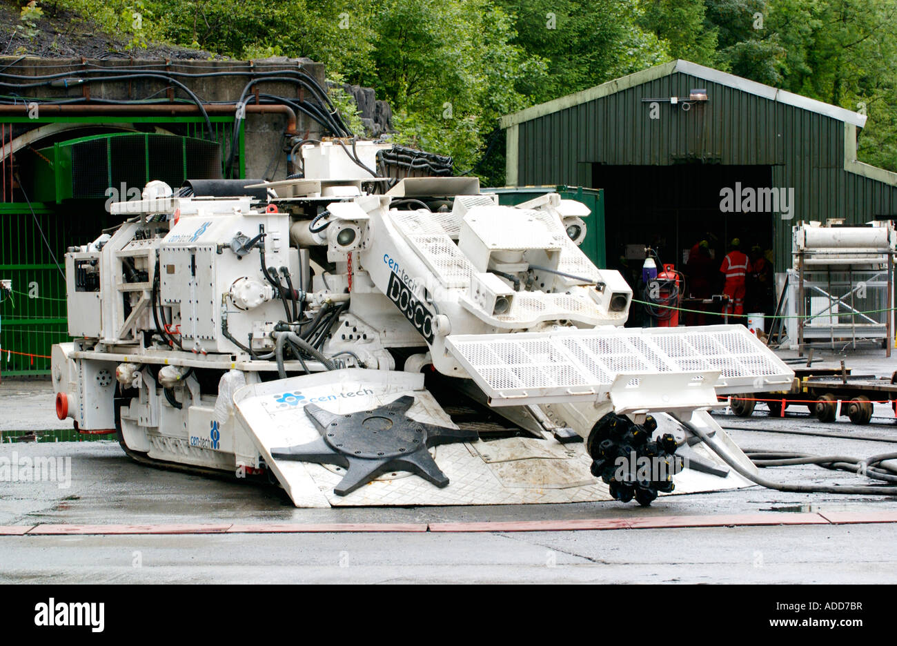Cen tech DOSCO coal cutter at the reopened Unity coal mine Cwmgwrach ...