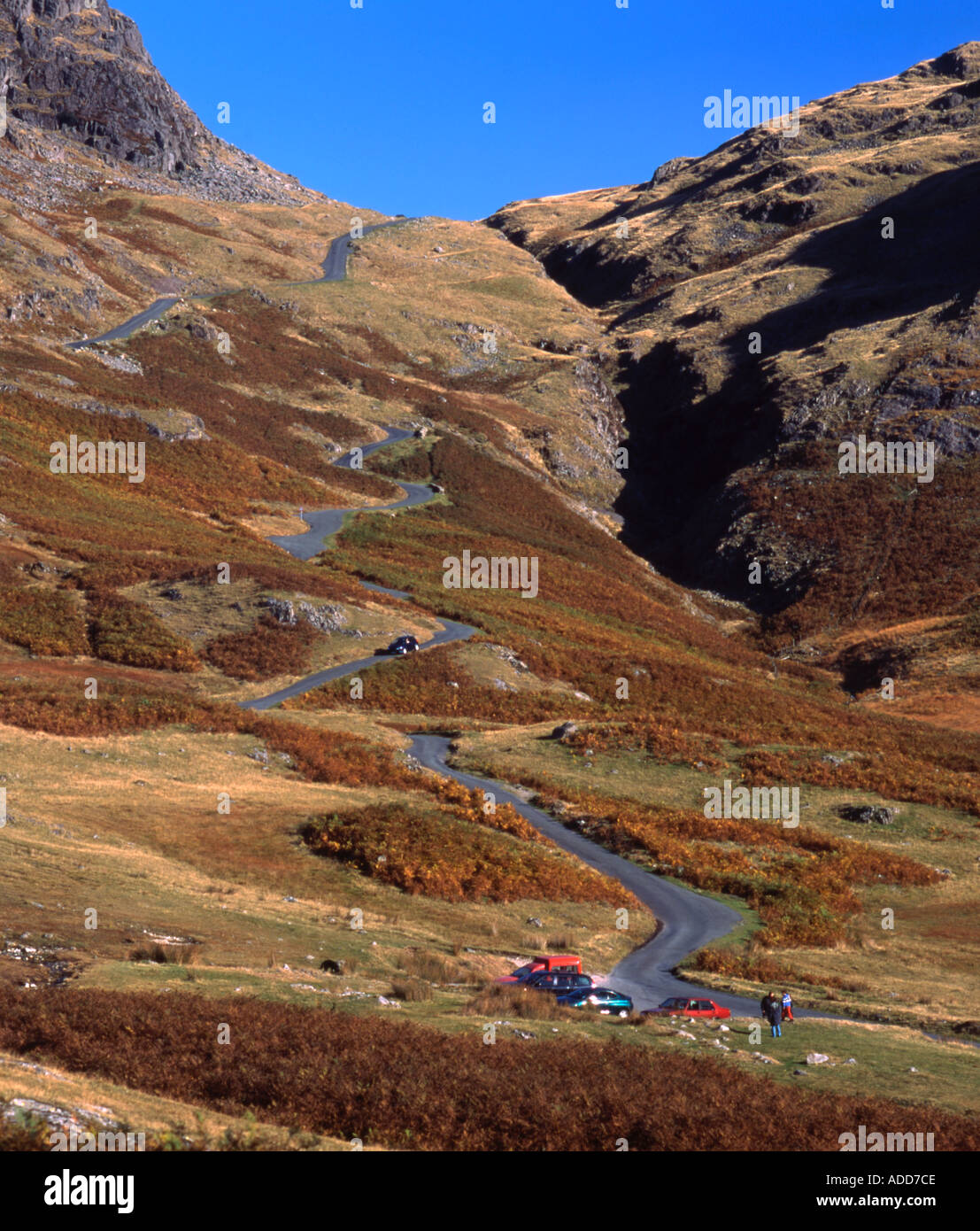England Hardknott Pass Stock Photo - Alamy