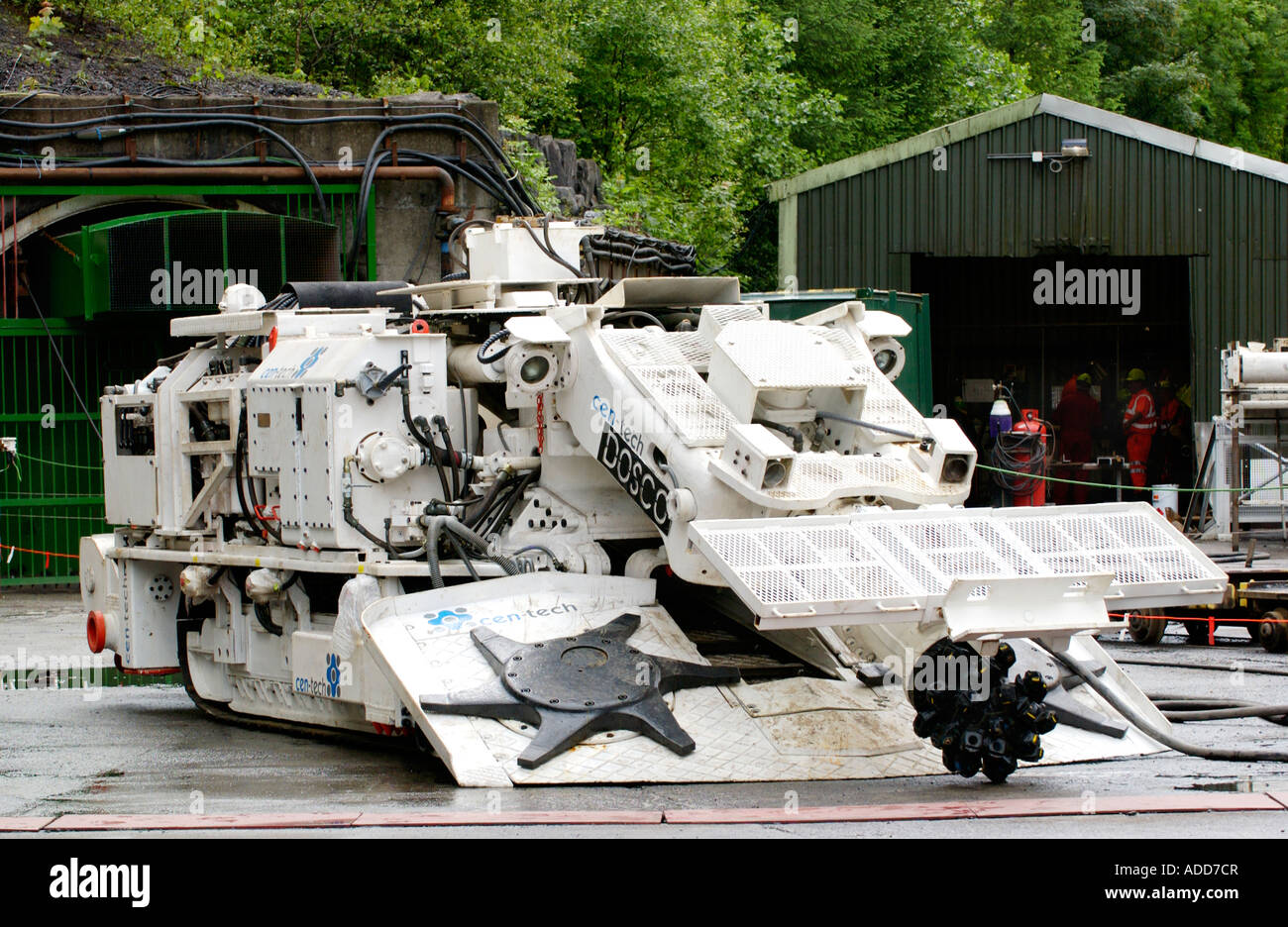 Cen tech DOSCO coal cutter at the reopened Unity coal mine Cwmgwrach ...