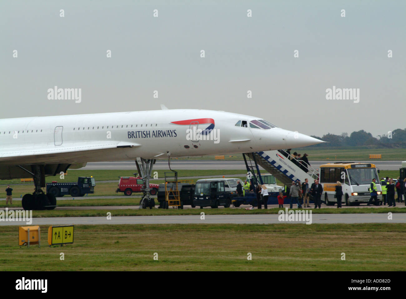Nose Section of Concorde at Manchester Farewell 22 October 2003 England ...