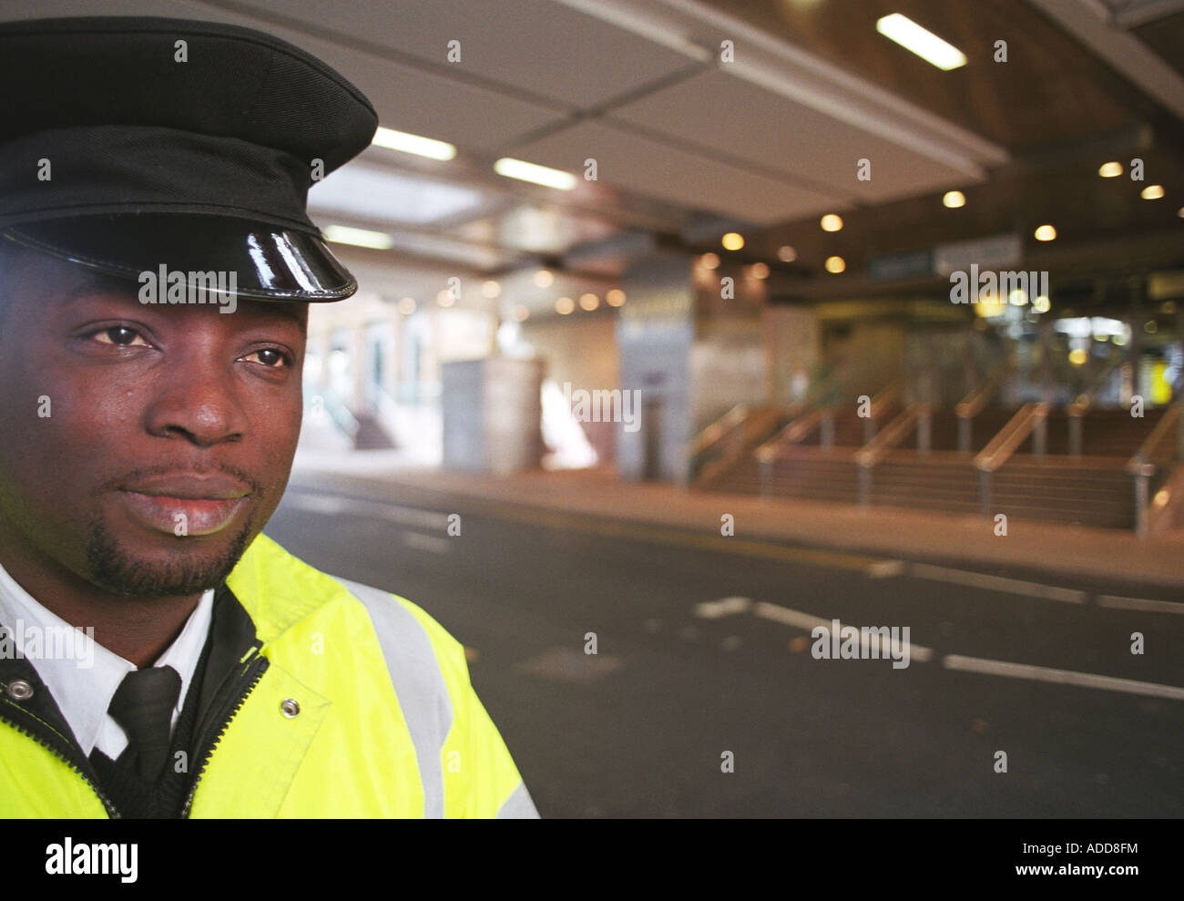 Security guard Canary Wharf February 2003 Stock Photo - Alamy