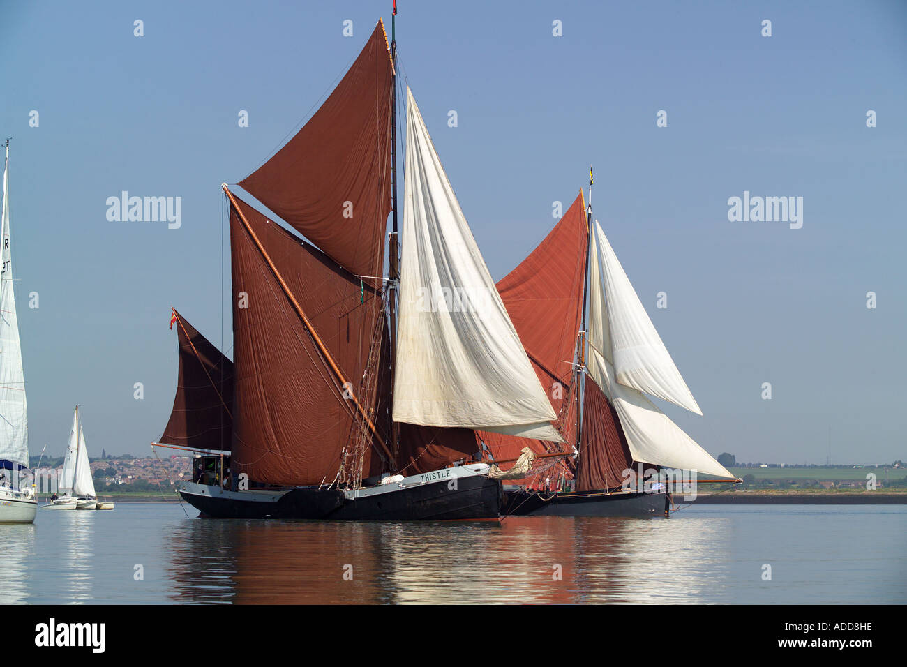 Thames sailing Barge the Thistle and the Marjorie Medway Thames Barge ...