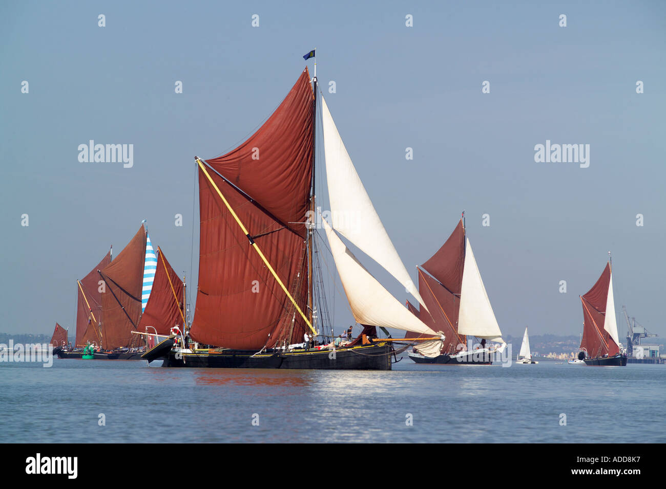 Thames sailing Barge the Mirosa the Thistle the Marjorie and the Adieu ...