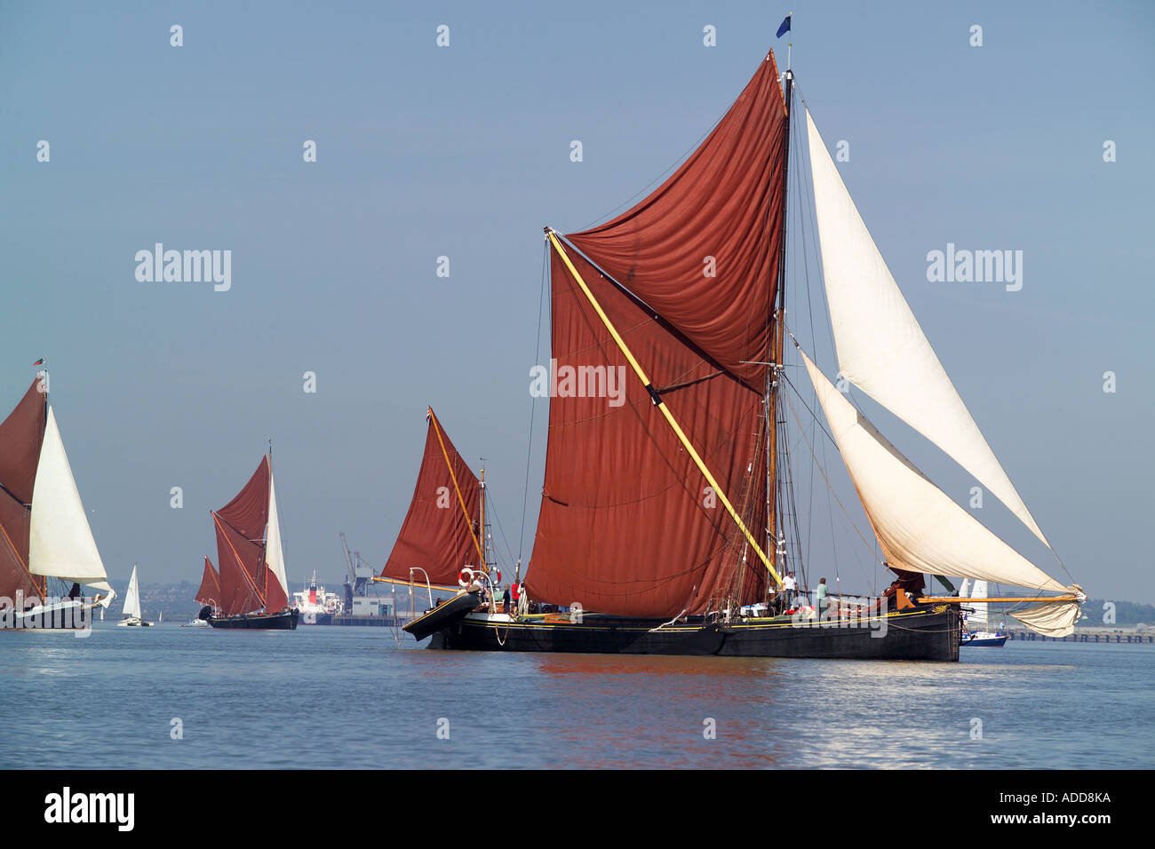 Thames sailing Barge the Mirosa the thistle and the Marjorie Medway ...