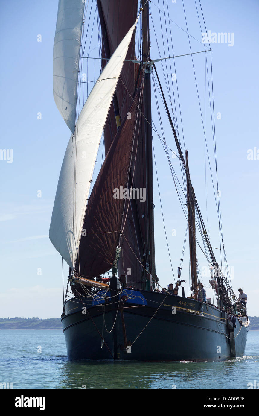 Thames sailing Barge the Marjorie Medway Thames Barge Race 2006 river ...