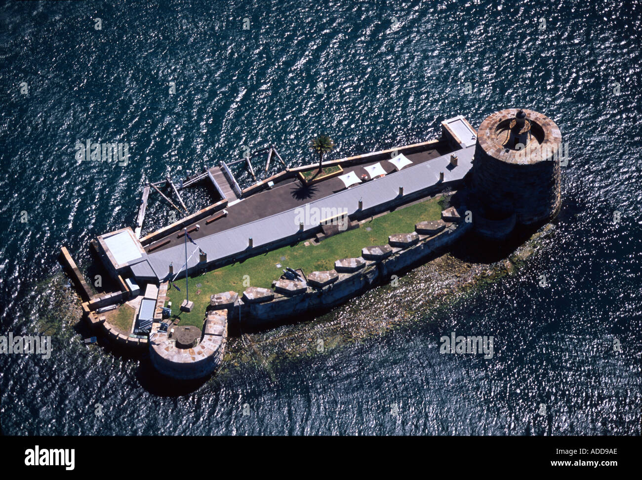 Fort Denison Sydney Harbour Sydney Australia aerial Stock Photo - Alamy