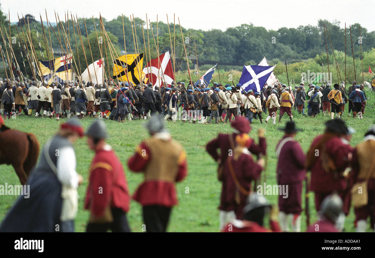 Battle of Worcester re enactment Worcestershire England Stock Photo - Alamy