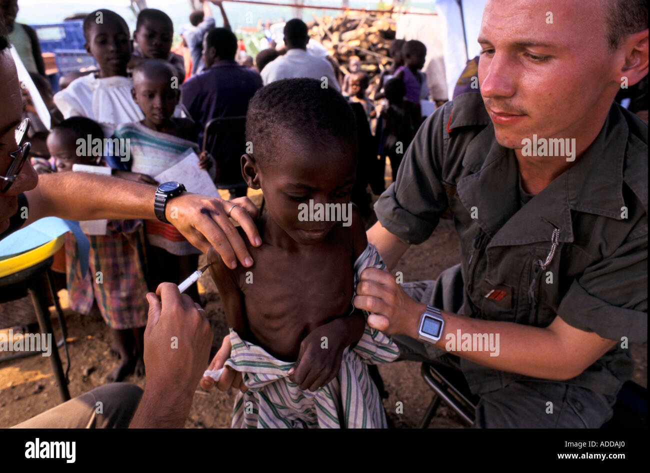 Tutsi refugee camp hi-res stock photography and images - Alamy