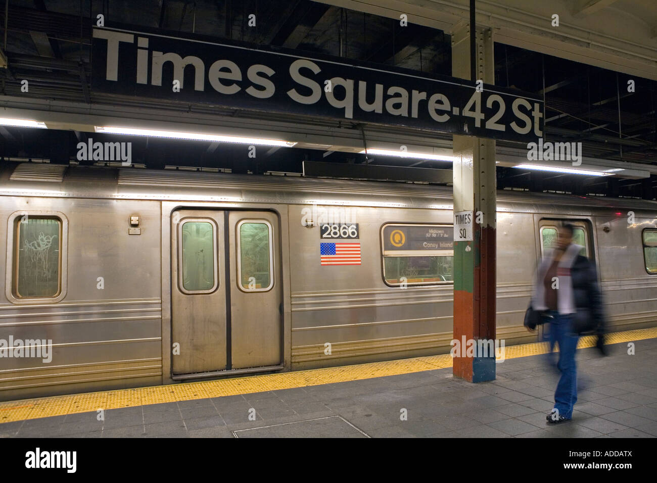 Subway Station Times Square Manhattan New York City USA Stock Photo - Alamy