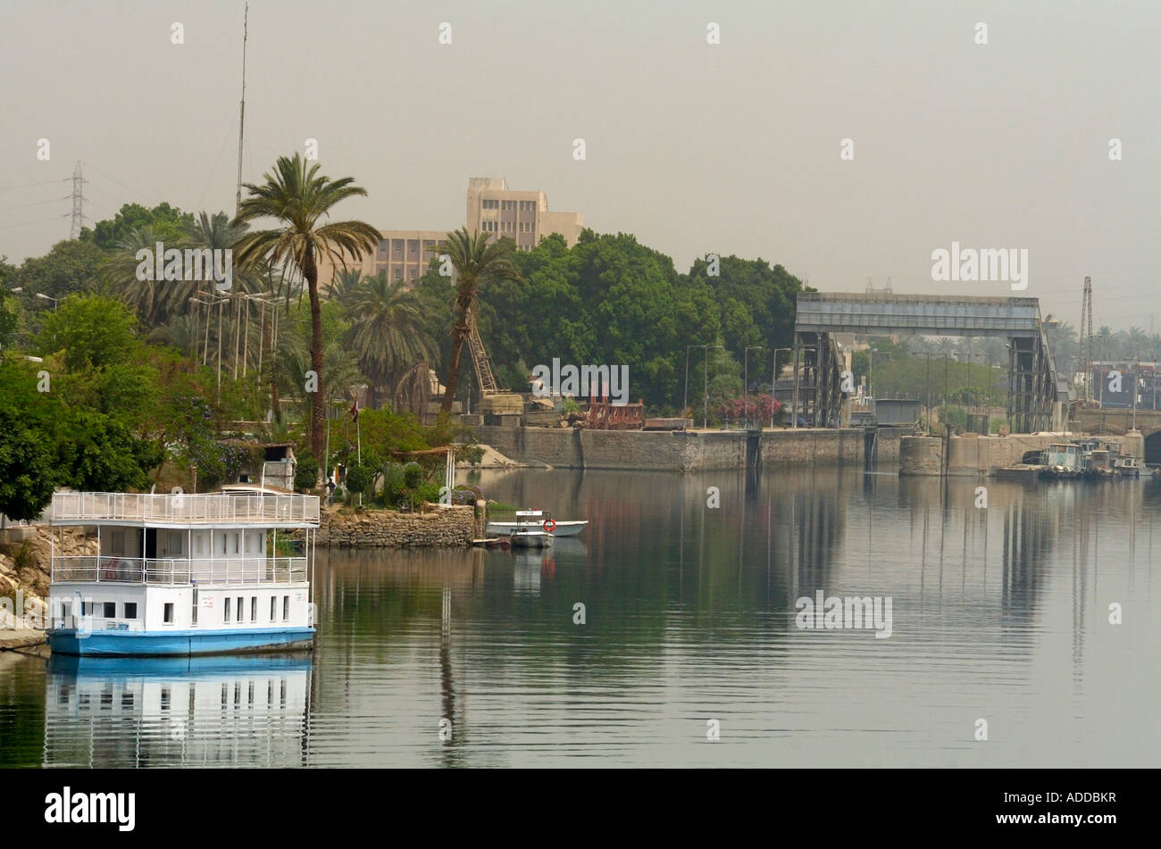 Nile River scene as seen from Nile Cruise Boat in Egypt Stock Photo - Alamy