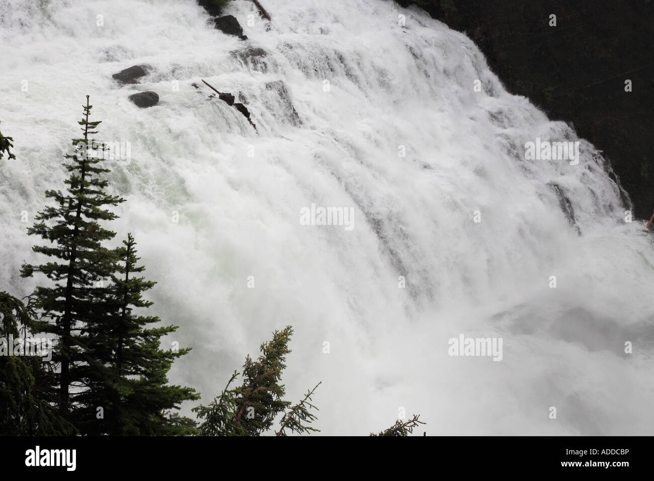 Cascade Falls on the Iskut river Kinaskan Lake Provincial Park British ...