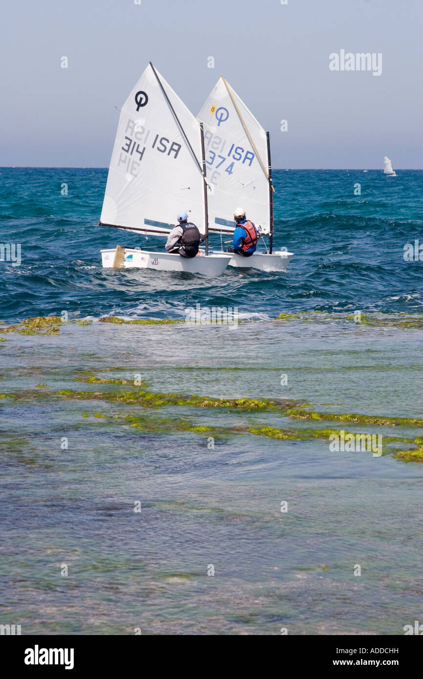 Stock photo of Sdot Yam Beach Mediterranean beach in Israel displaying ...