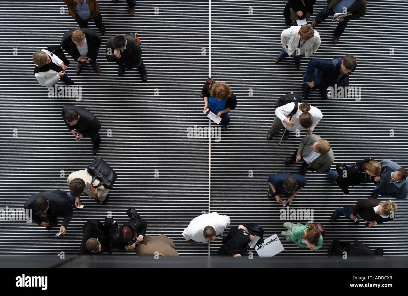 People queueing as seen from above Stock Photo - Alamy