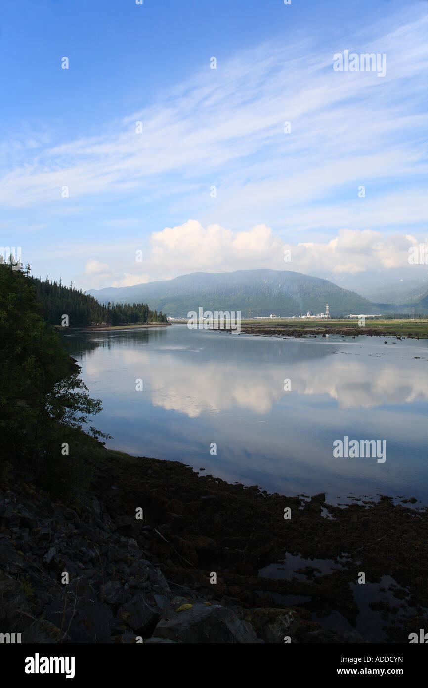 Minette Bay and Kitimat river estuary Kitimat British Columbia Stock ...