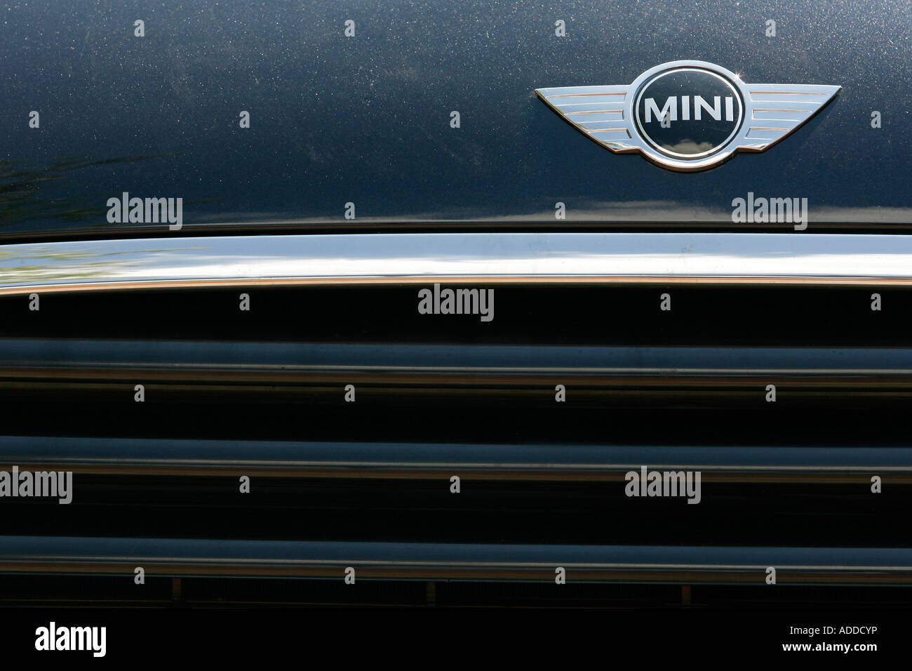 Mini car badge Stock Photo - Alamy