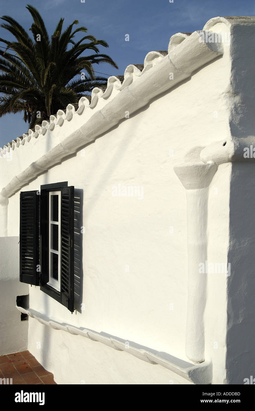 Architecture detail Minorca Menorca Spain Europe Mediterranean Sea ...