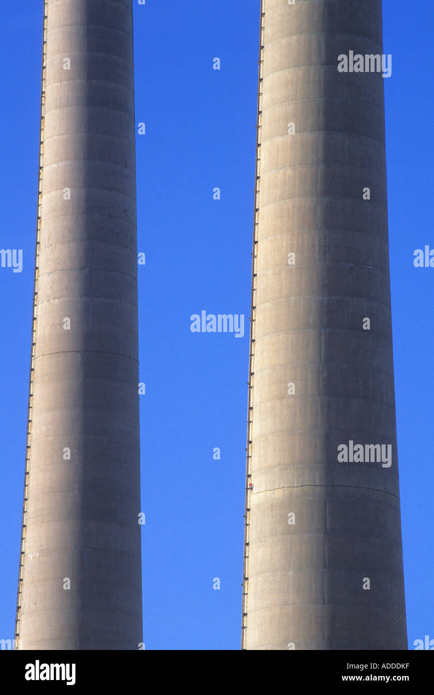 Power plant towers Stock Photo - Alamy