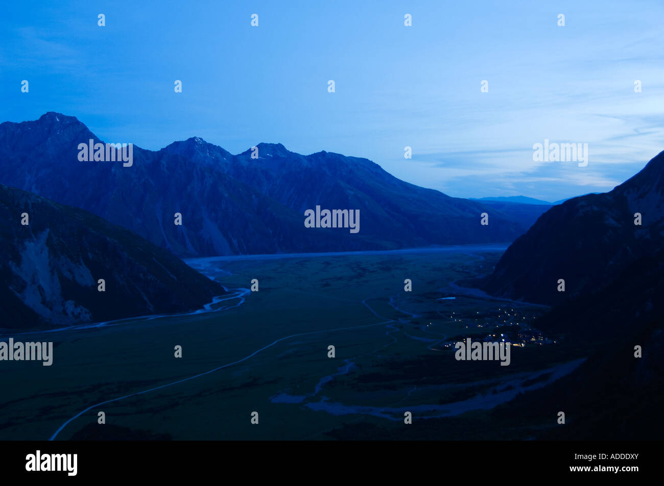 New Zealand South Island Mackenzie Country Mount Cook National Park ...