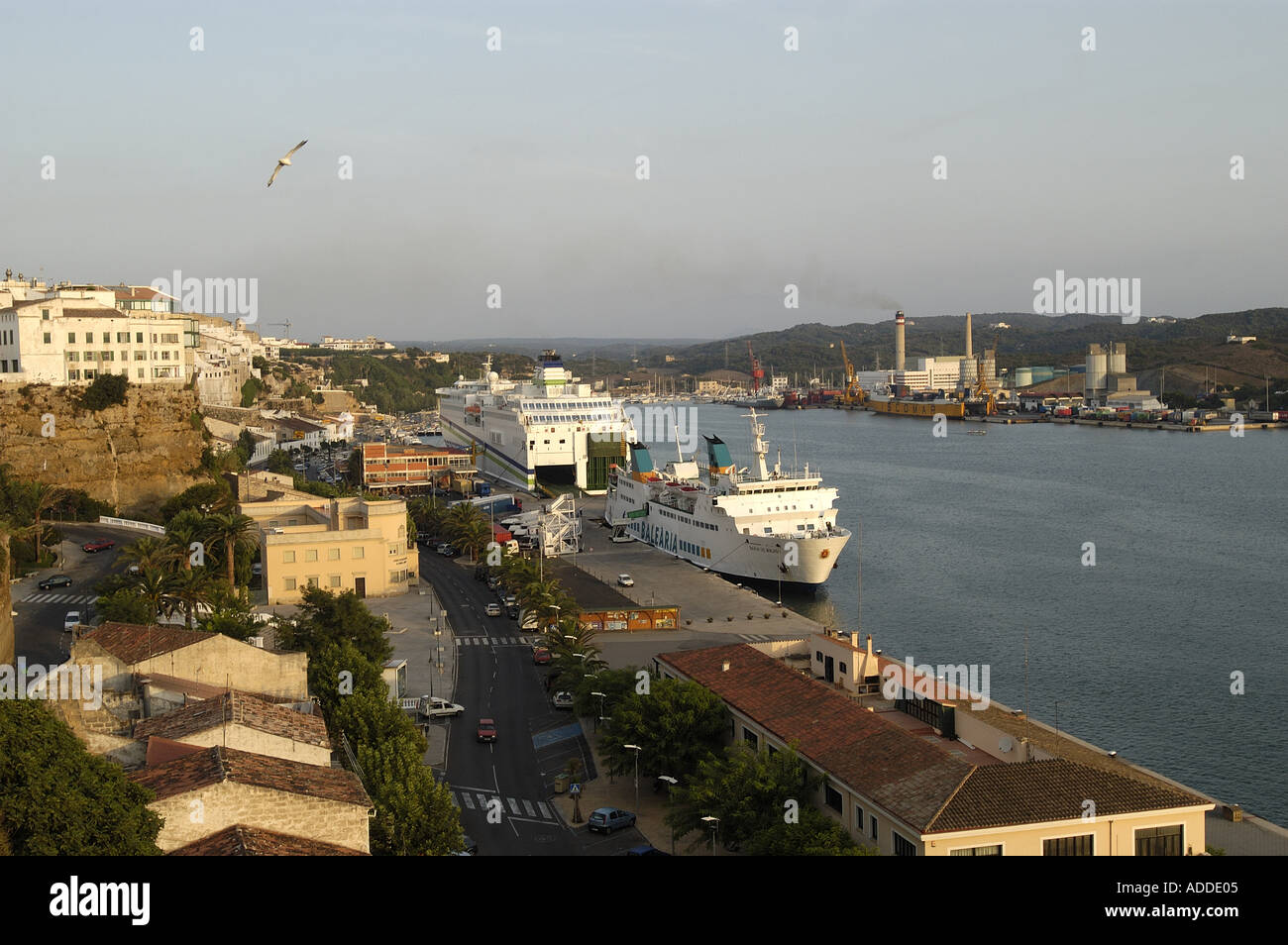 Mahon Mao Minorca Menorca Spain Europe Mediterranean Sea Stock Photo ...