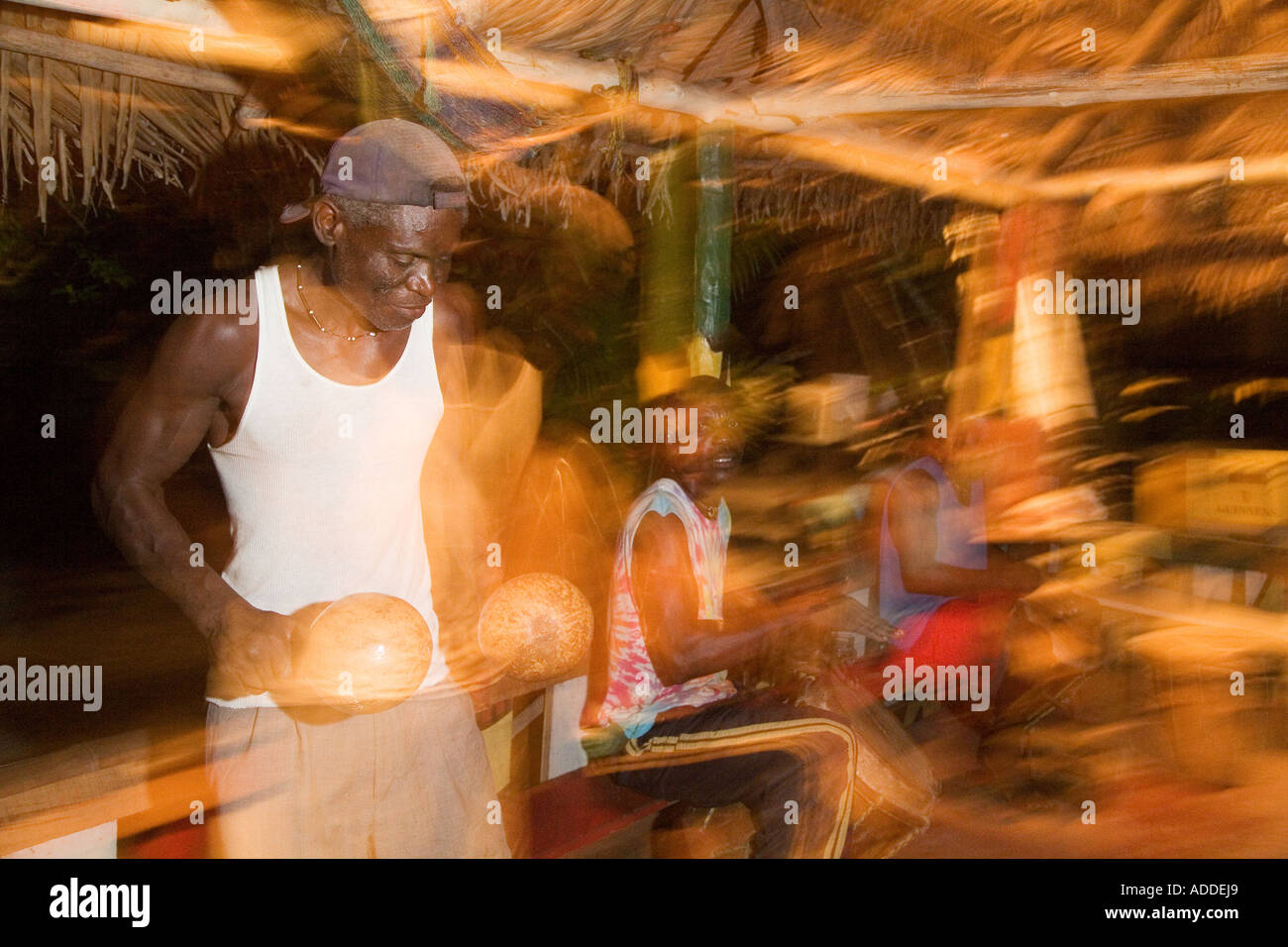 Traditional Garifuna Drumming Stock Photo - Alamy