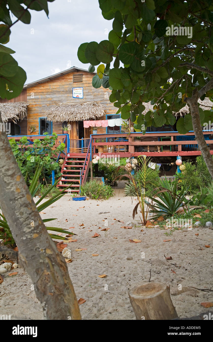 Hopkins Belize Kismet Inn on the beach in a small Garifuna town in ...