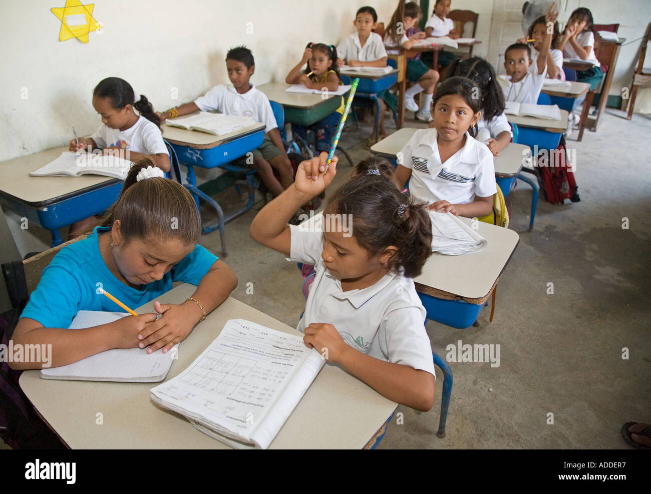 School children caribbean desk uniform hi-res stock photography and ...