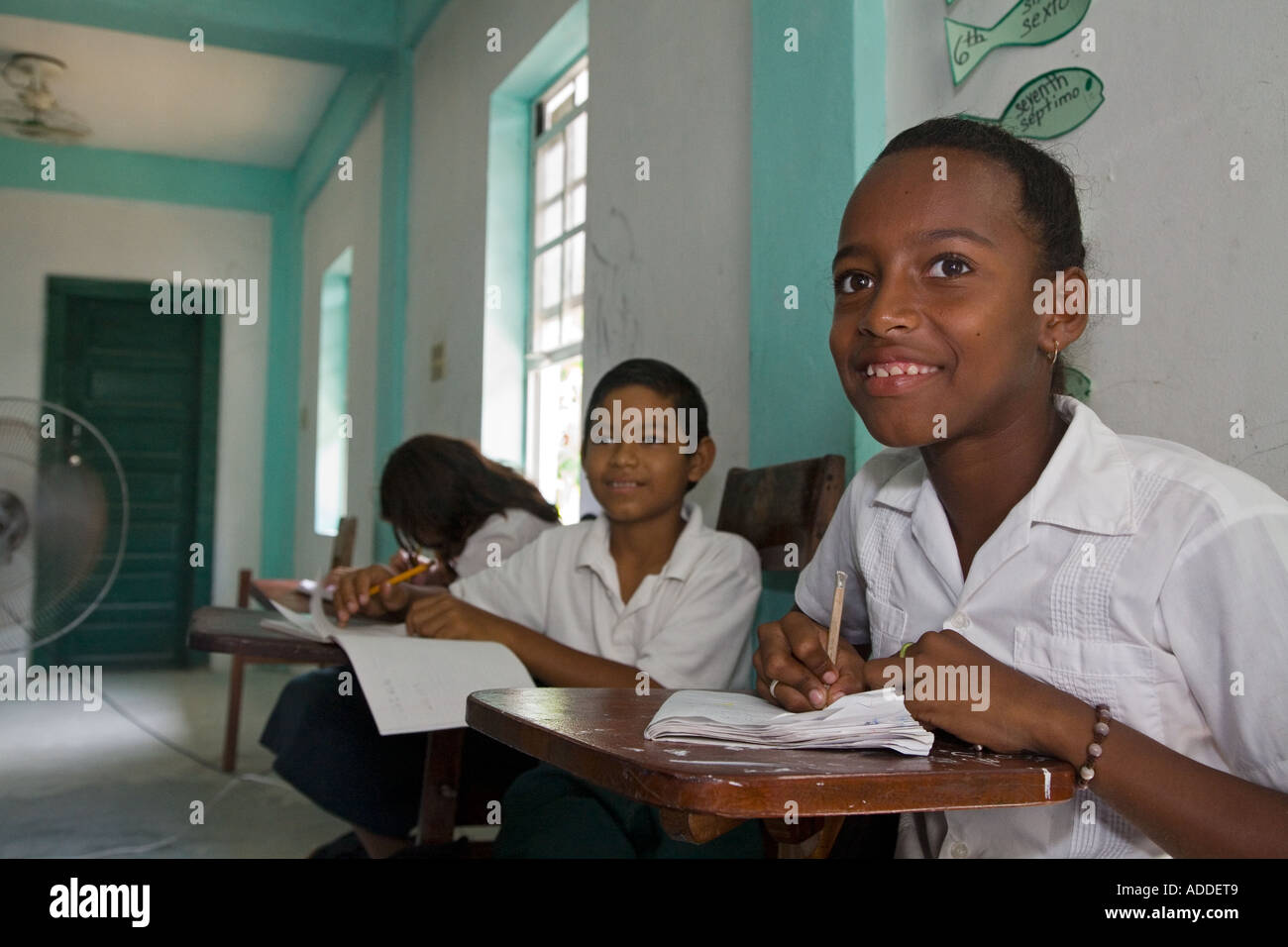 San Pedro Belize Students in a classroom at St Peter s Elementary ...