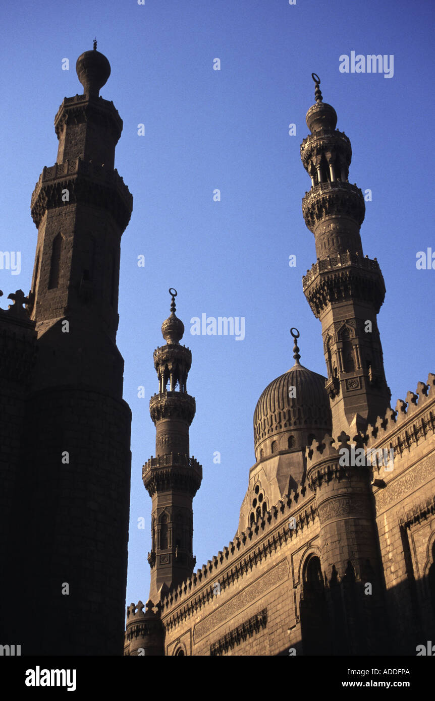 The Sultan Hassan Mosque in the Islamic quarter of Cairo. Cairo Egypt ...