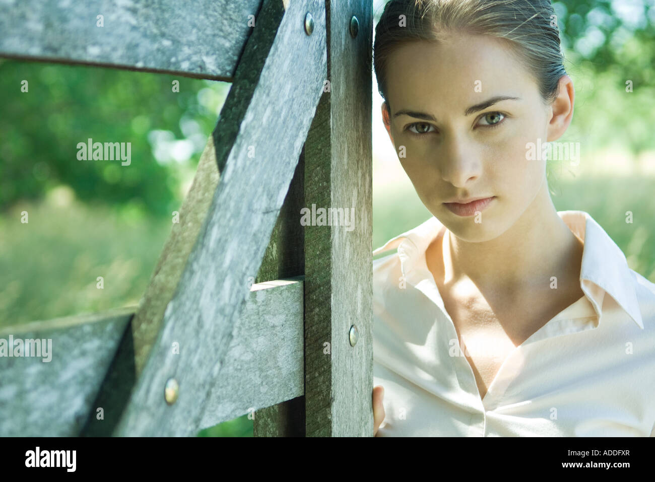 Leaning On Wooden Gate High Resolution Stock Photography and Images - Alamy