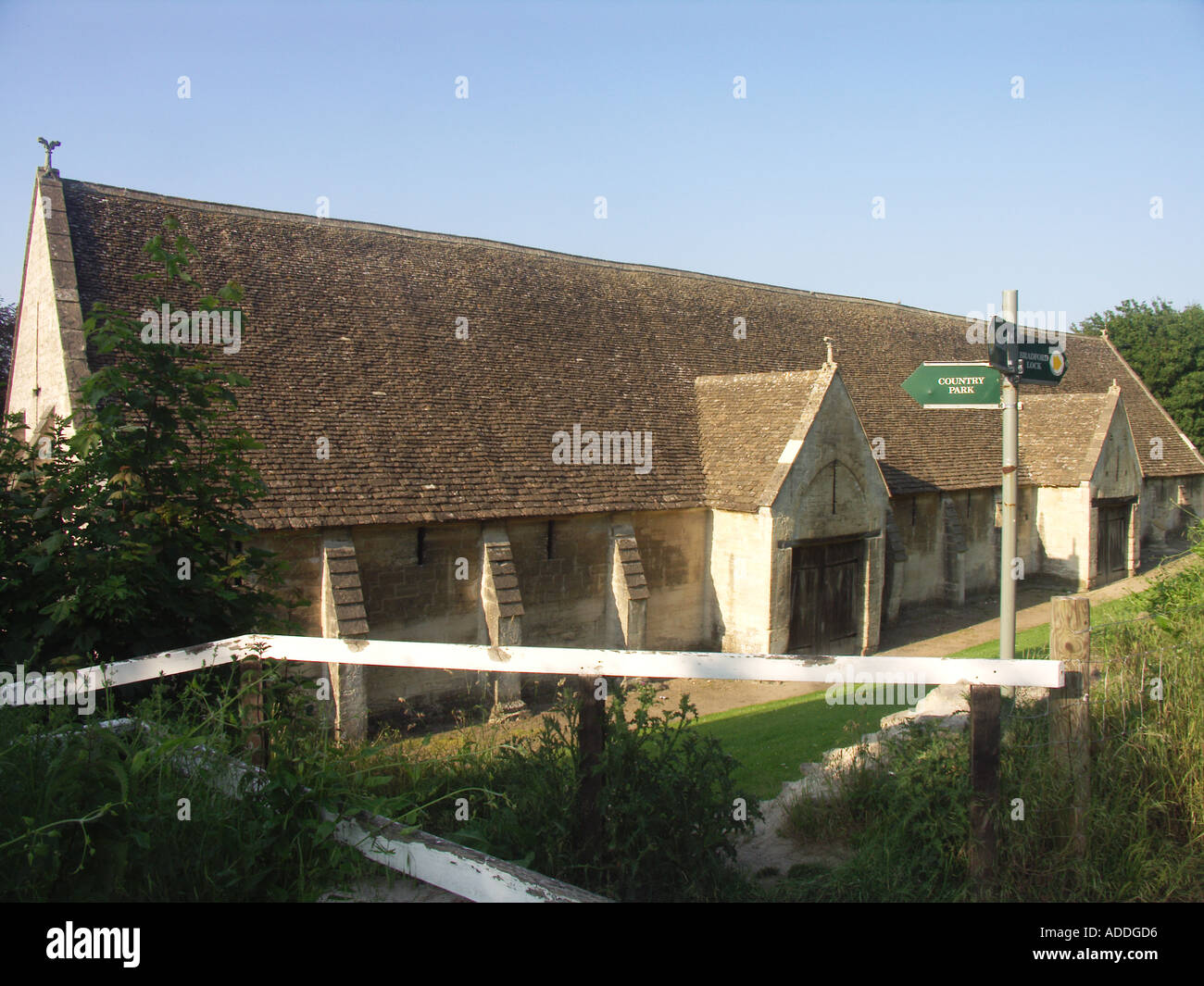 Fourteenth century tithe barn Bradford on Avon Wiltshire England Stock ...