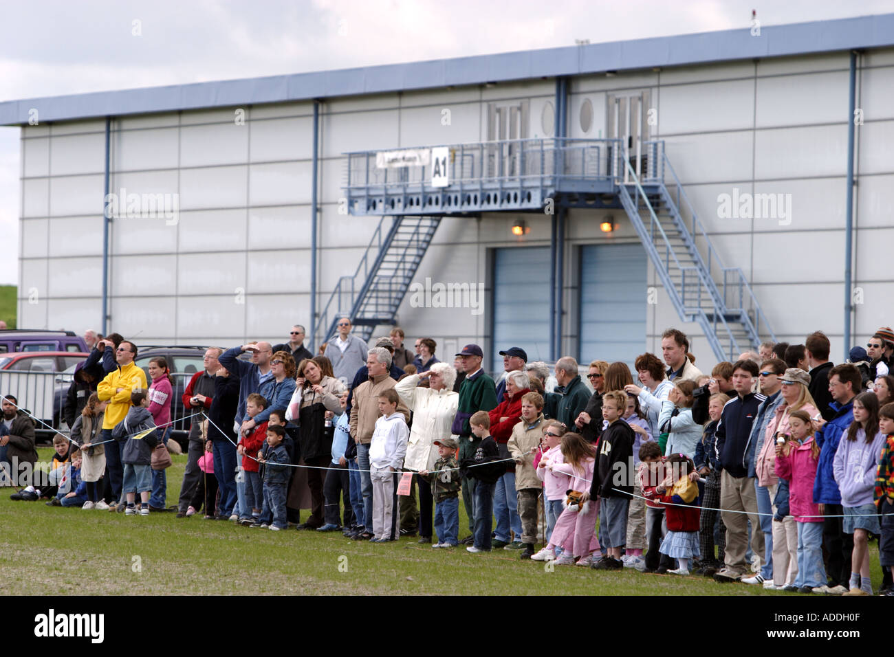 Crowd watching display at organised event Stock Photo - Alamy