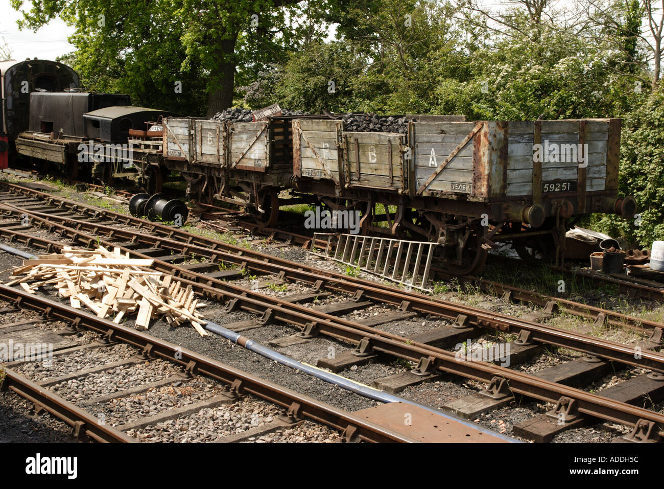 Rusty old railway trucks Stock Photo - Alamy