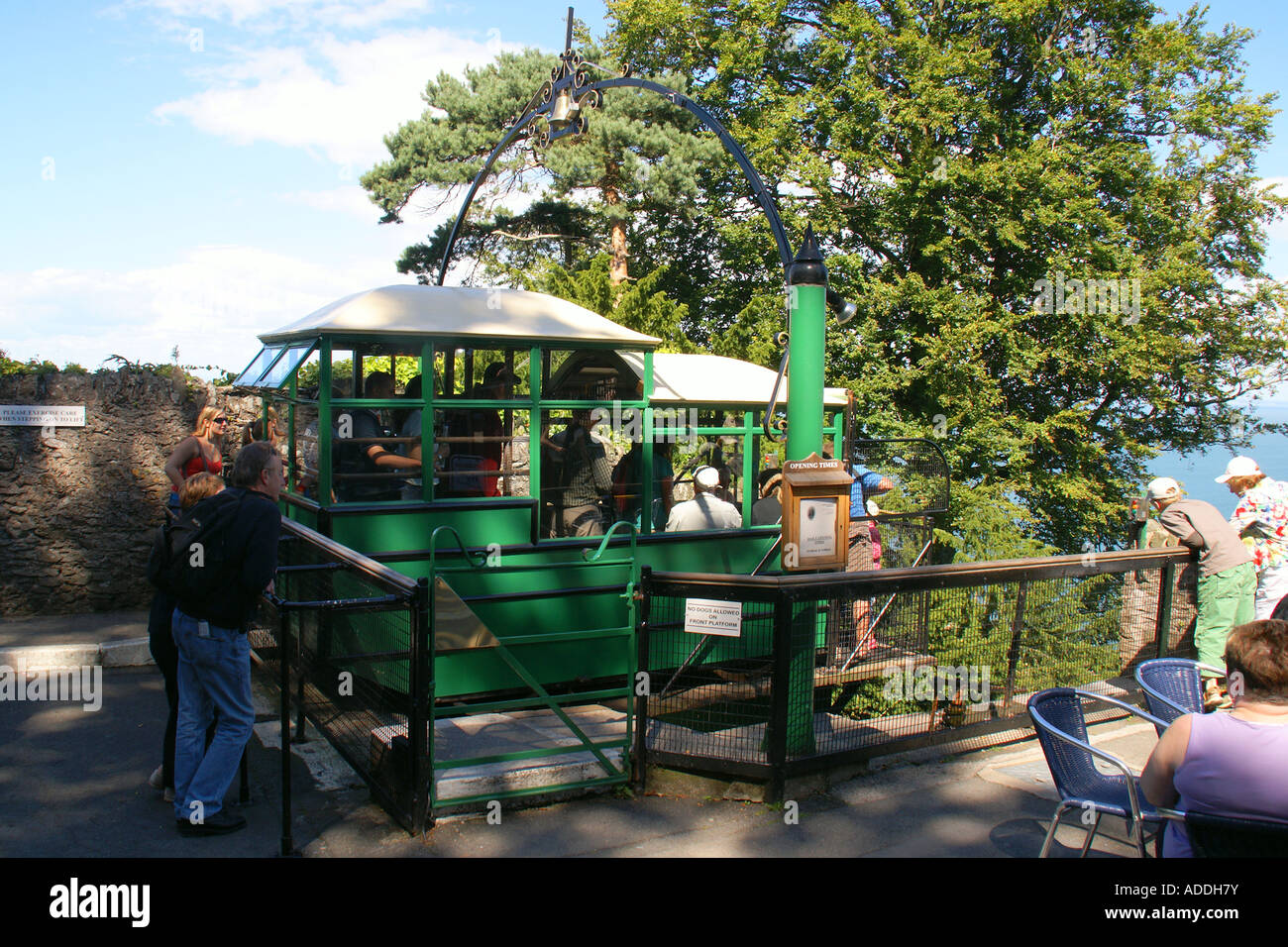 Lynton to Lynmouth victorian water powered cliff railway Devon England ...