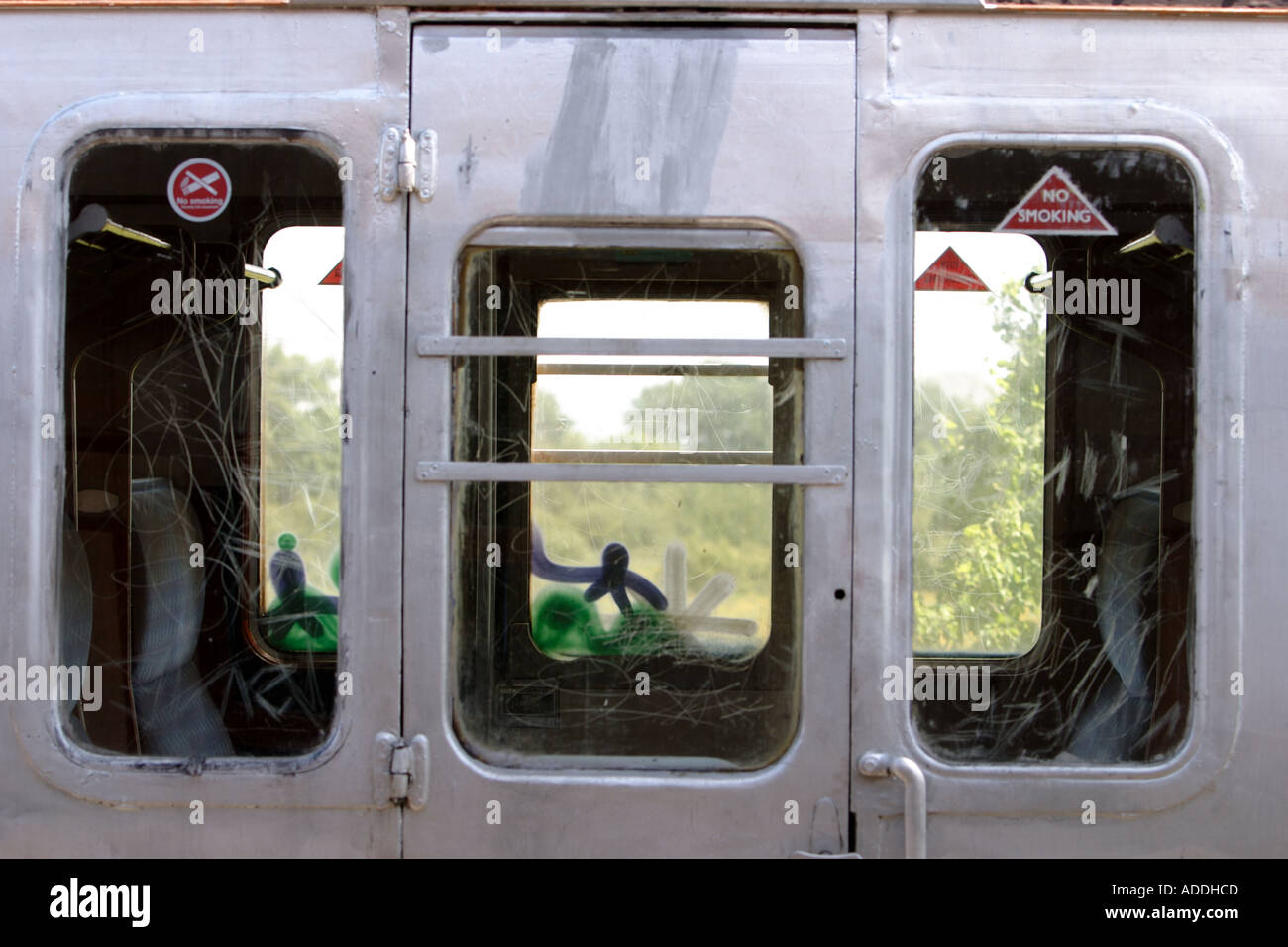 View through carriage windows Stock Photo - Alamy
