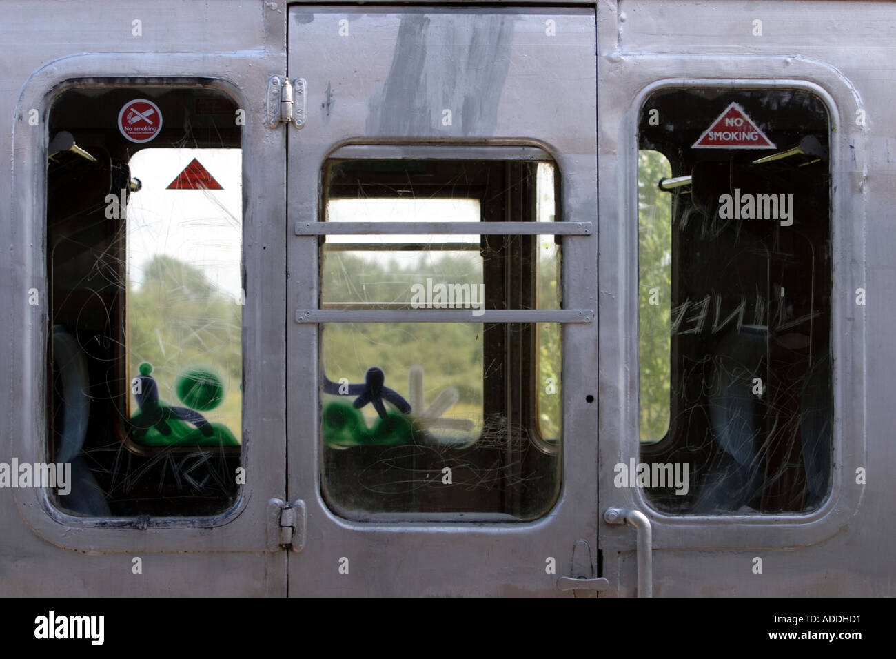 View through carriage windows Stock Photo - Alamy