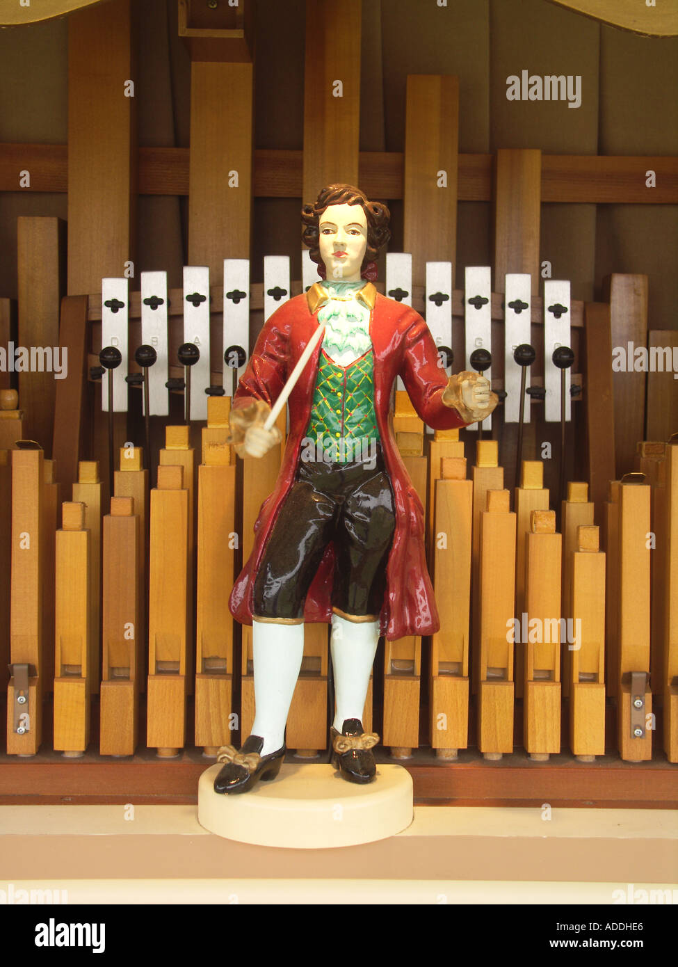 Figure of classical music conductor on fairground organ Stock Photo - Alamy