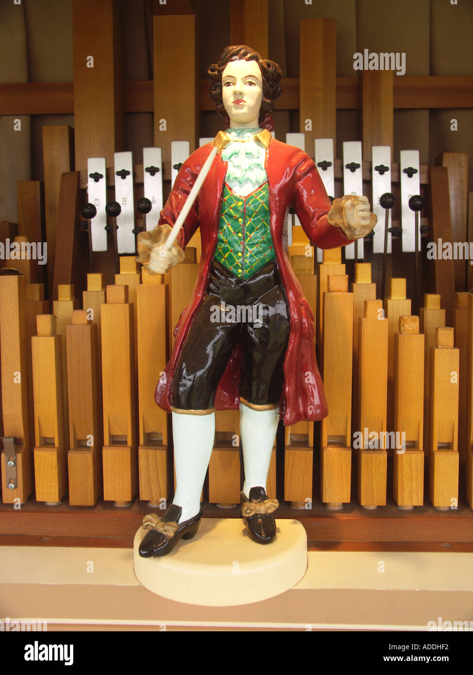 Figure of classical music conductor on fairground organ Stock Photo - Alamy