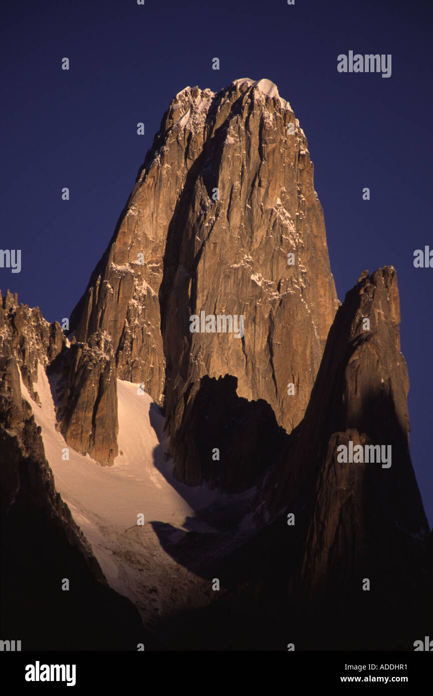 The world famous Trango Towers, a granite precipice with the worlds ...