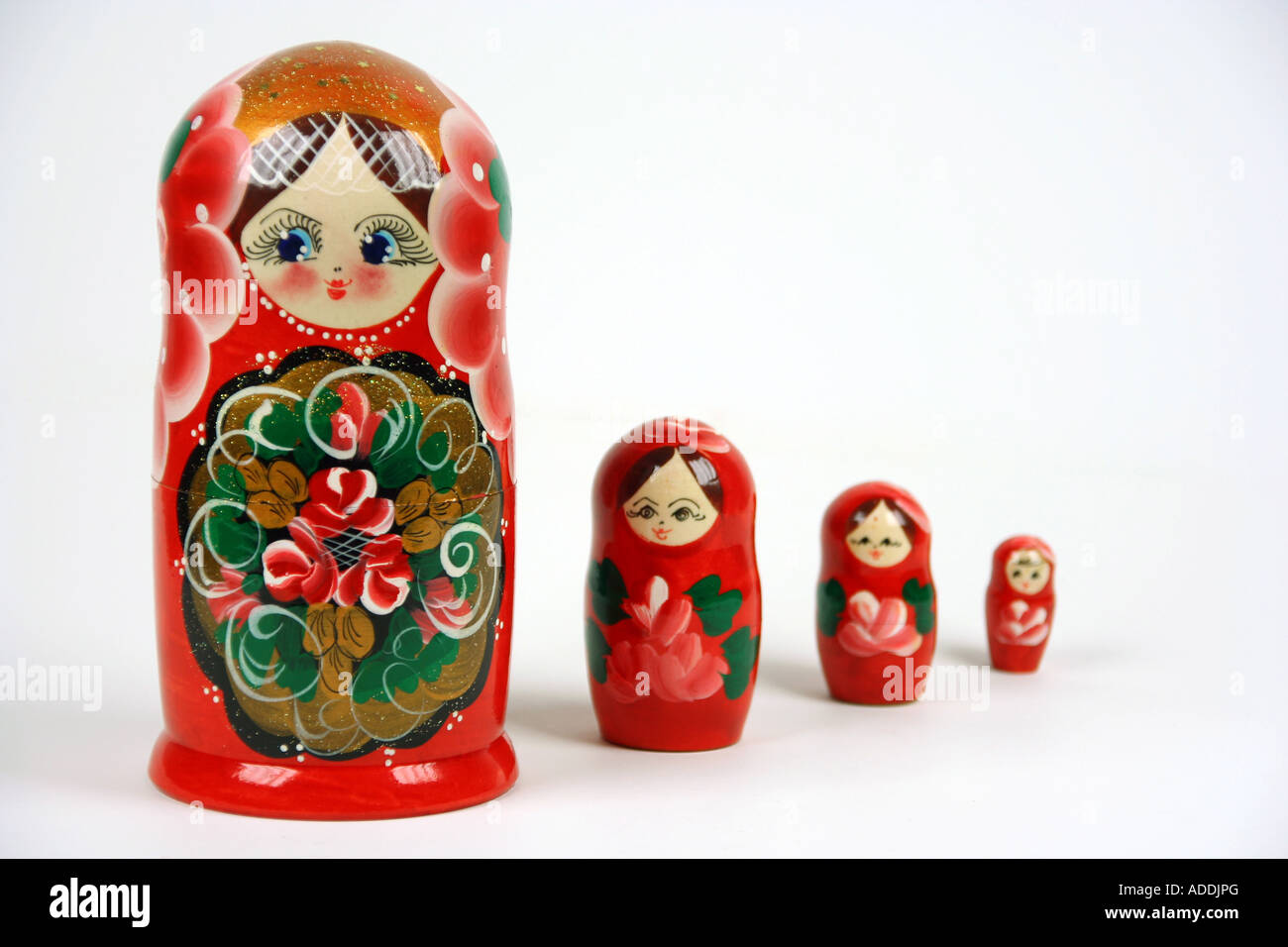 Antique wooden nesting dolls hi-res stock photography and images - Alamy