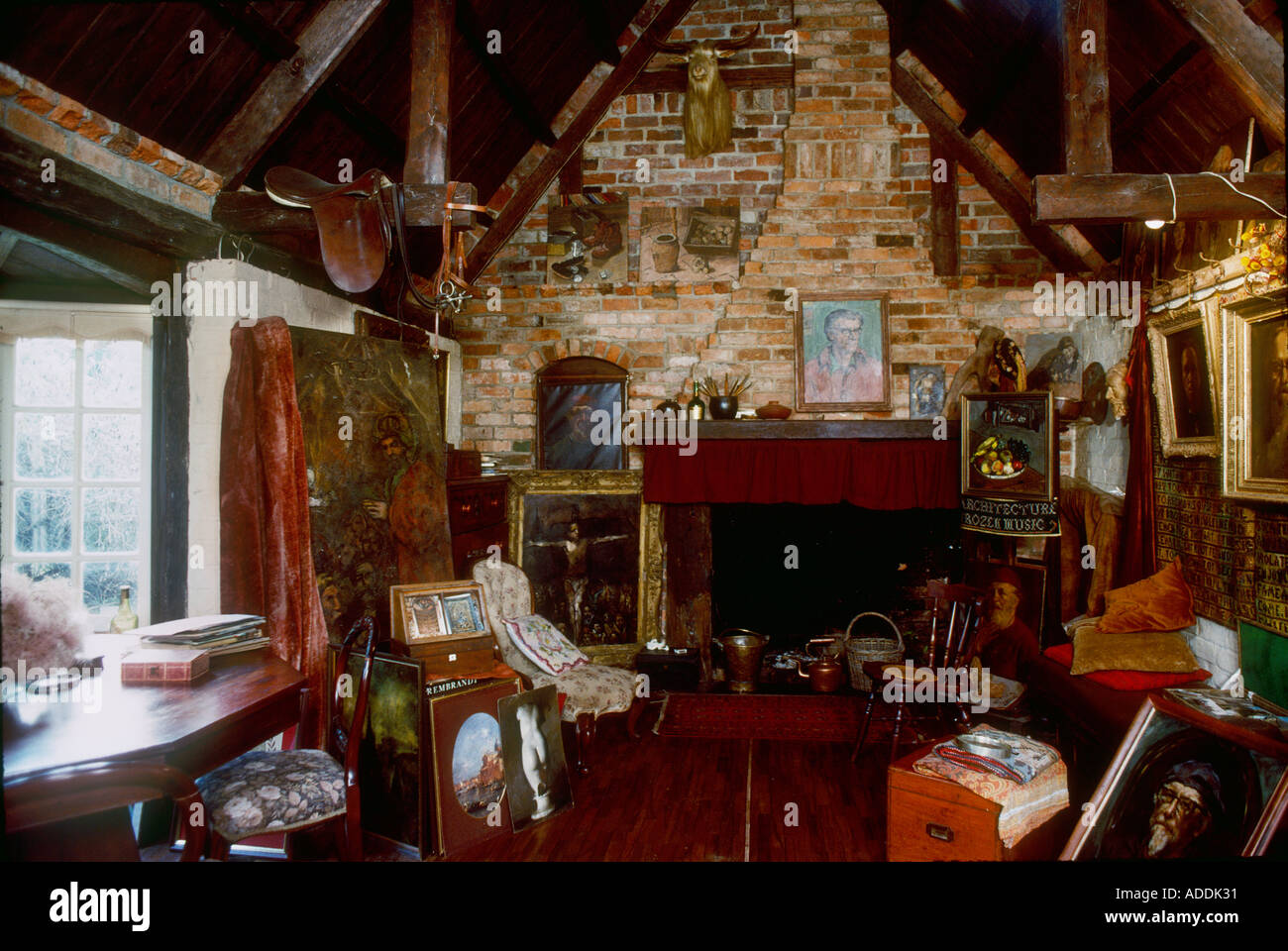 Artist's stone cottage Montsalvat Eltham Victoria Australia Stock Photo ...