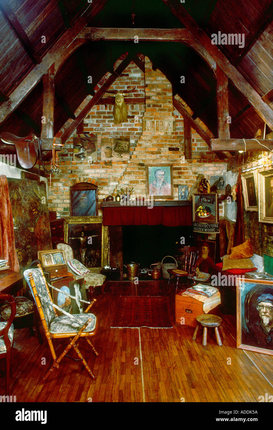 Artist's stone cottage Montsalvat Eltham Victoria Australia Stock Photo ...