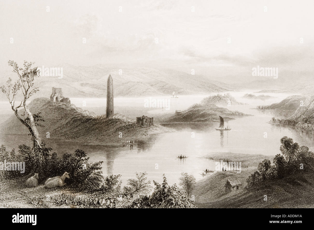 Devenish Island, Loch Erne, County Fermanagh, Ireland Stock Photo - Alamy