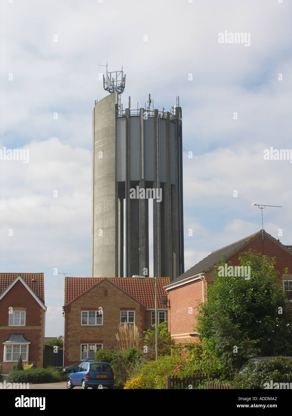 Concrete water tower Rushmere Heath Suffolk England Stock Photo - Alamy