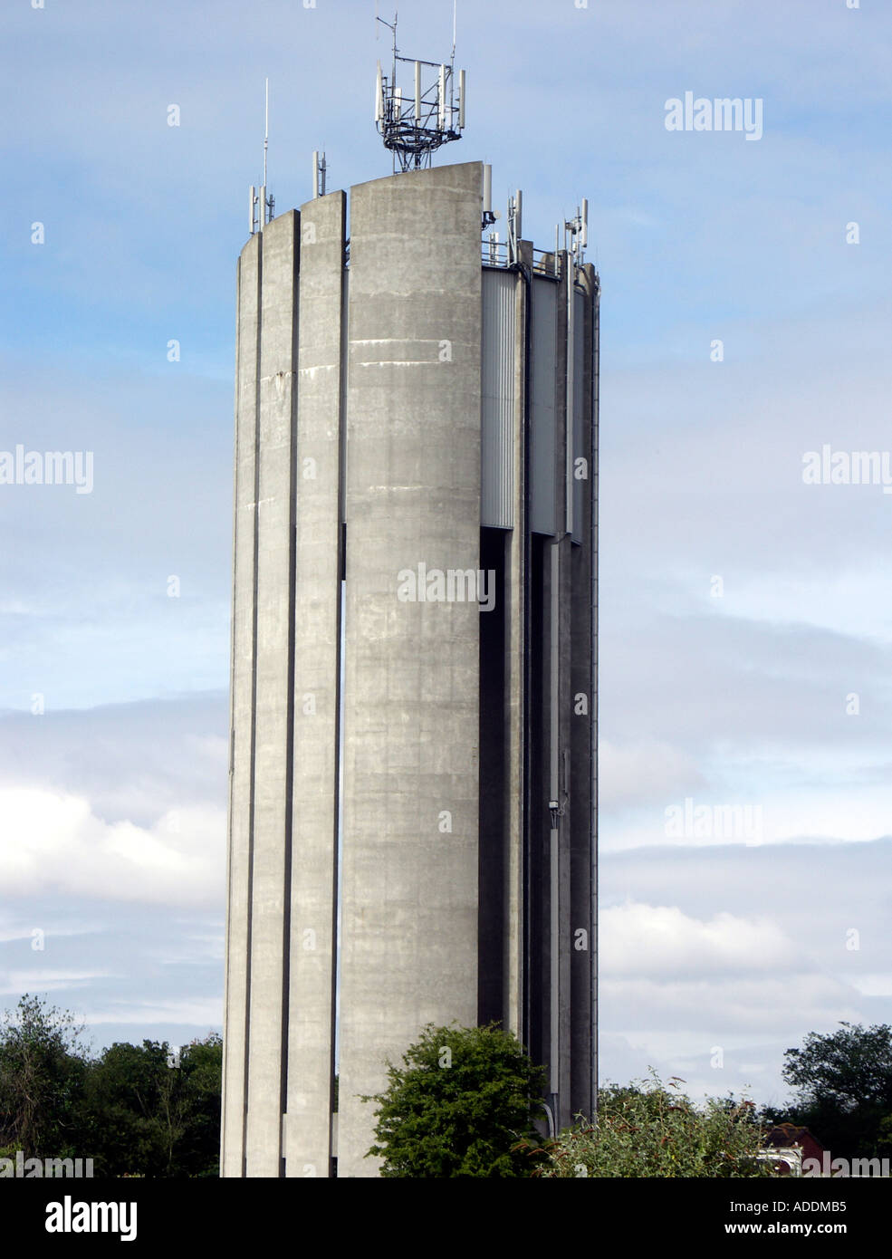 Concrete water tower Rushmere Heath Suffolk England Stock Photo - Alamy