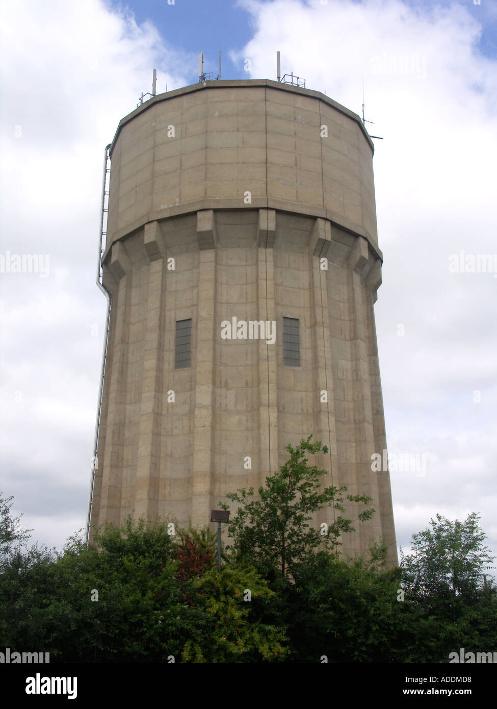 Concrete water tower Saxmundham Suffolk England Stock Photo - Alamy