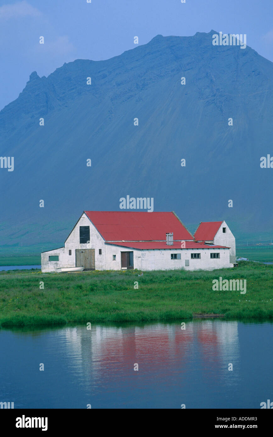 ICELAND, Barn on remote farm in west Stock Photo - Alamy